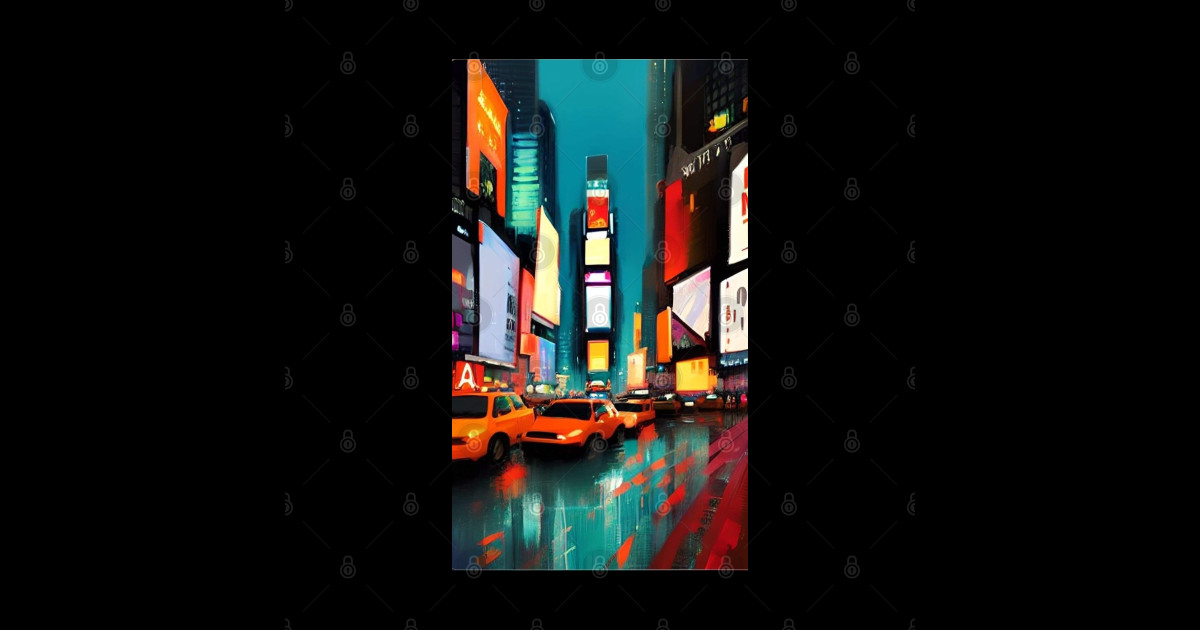 In the City - New York - Sticker | TeePublic