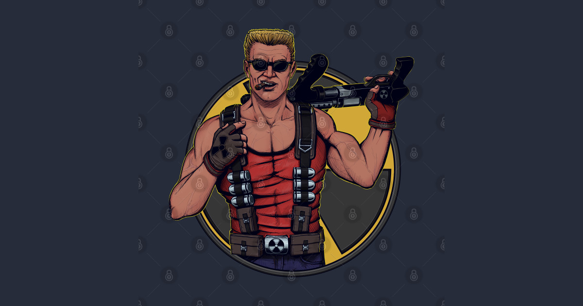 Duke - Duke Nukem - Sticker | TeePublic