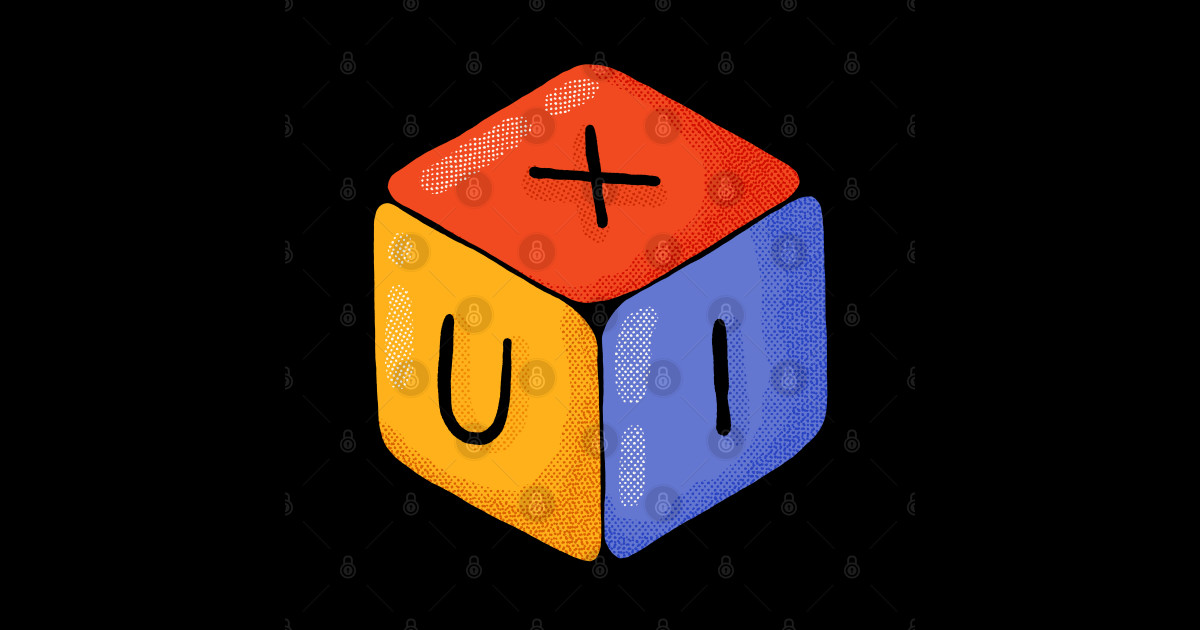UX / UI Cube - Ux Designer - Sticker | TeePublic