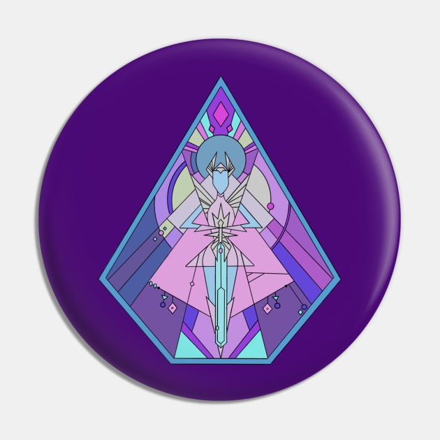 Stained Glass She-Ra - She Ra - Pin | TeePublic