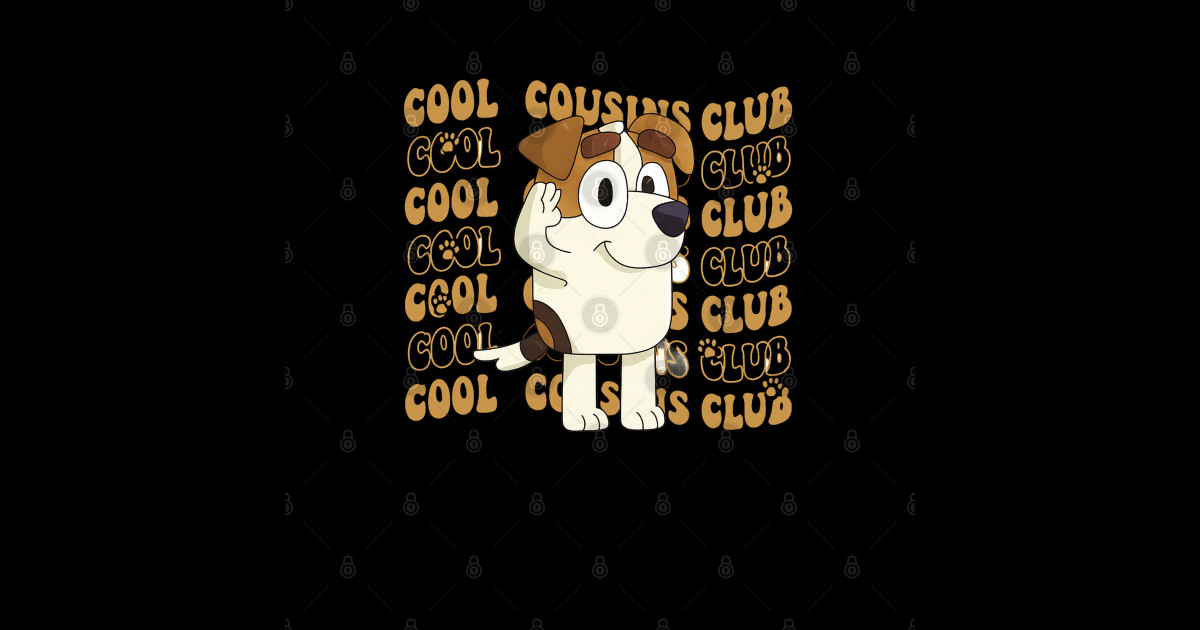 Cool Cousin Club, Bluey Cool Cousin, Bluey Family Cartoon Gift, Bluey ...