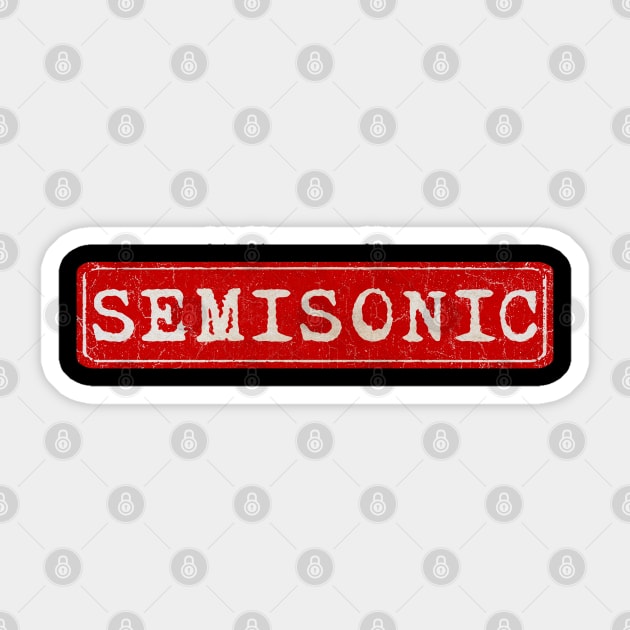vintage retro plate Semisonic - Semisonic - Sticker | TeePublic