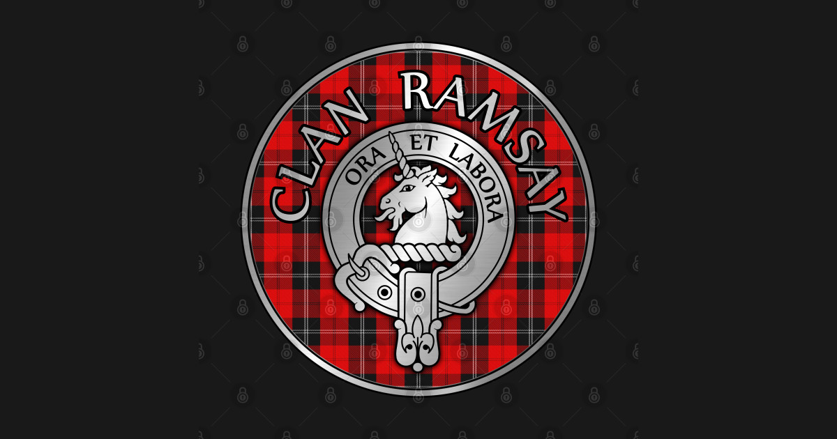 Clan Ramsay Crest & Tartan - Ramsay - T-Shirt | TeePublic