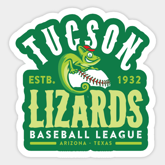 Tucson Lizards Baseball - Minor League Baseball - Sticker | TeePublic