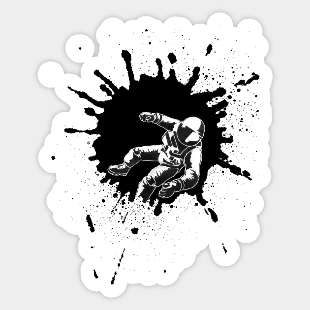 Crash Astronaut - Astronaut - Sticker | TeePublic