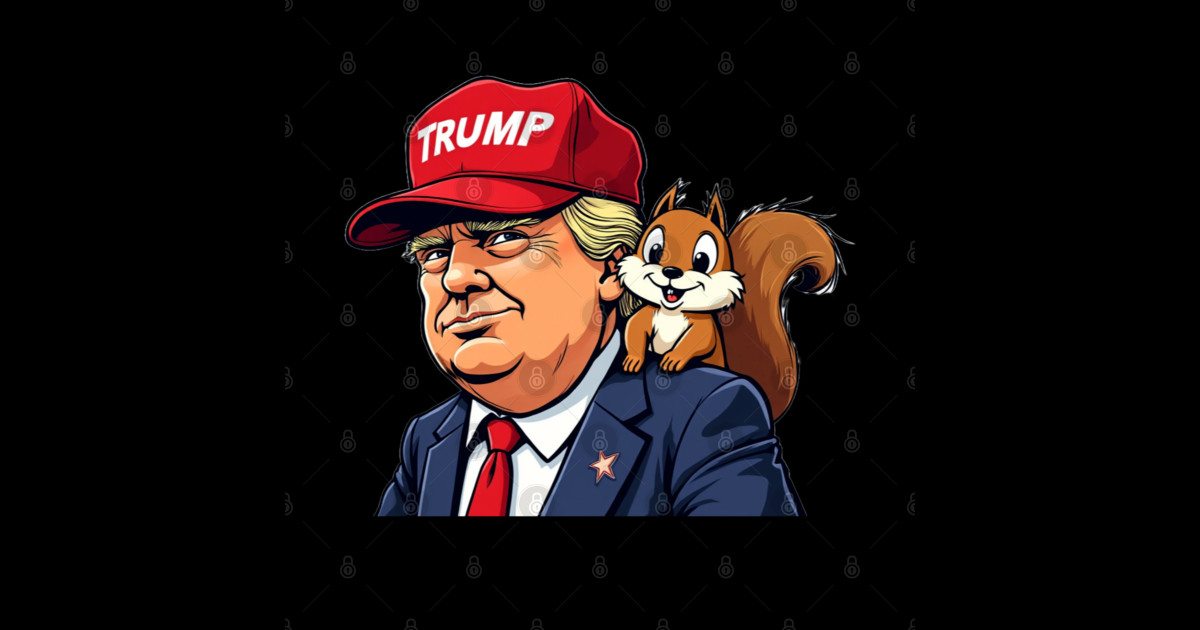 Squirrels for Trump - Justice For Peanut 2 - Sticker | TeePublic