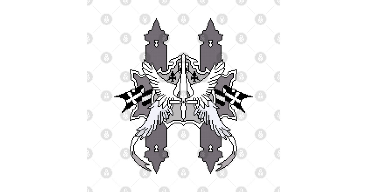 Final Fantasy 9 Alexandria Emblem Pixel Art - Final Fantasy 9 - T-Shirt ...