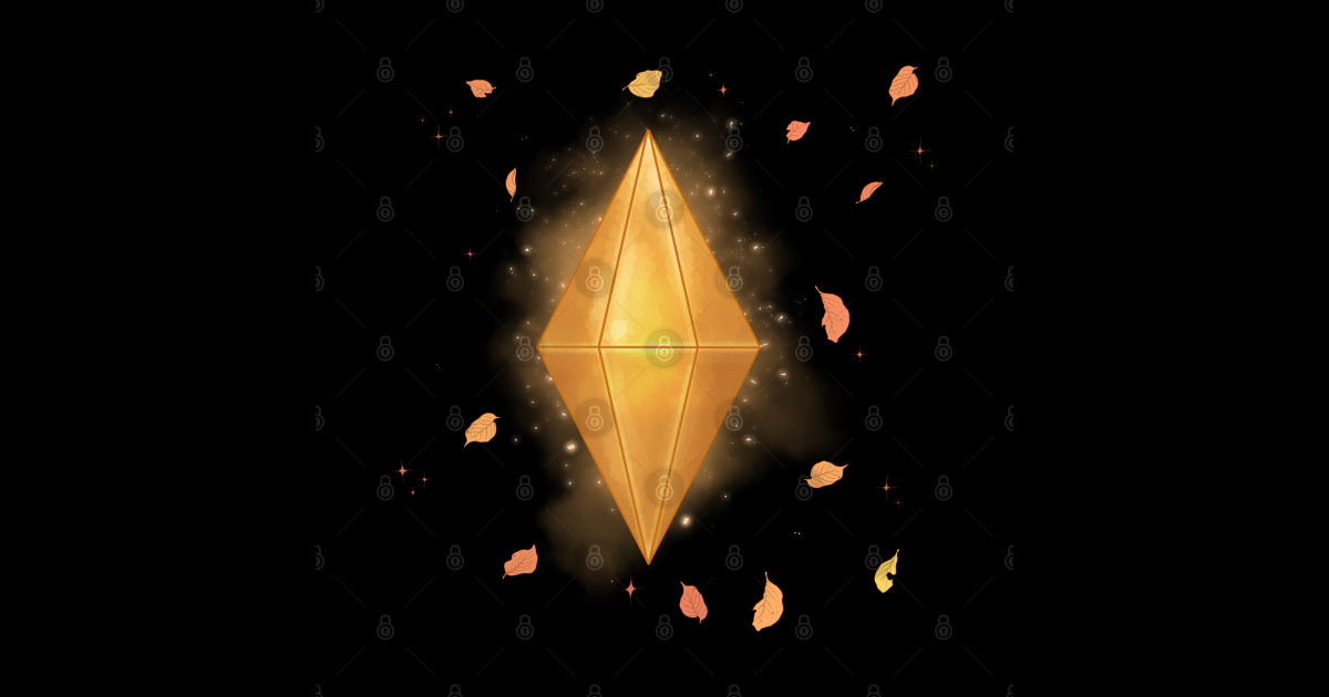 Fall themed Plumbob (transparent version) - Sims - Posters and Art ...