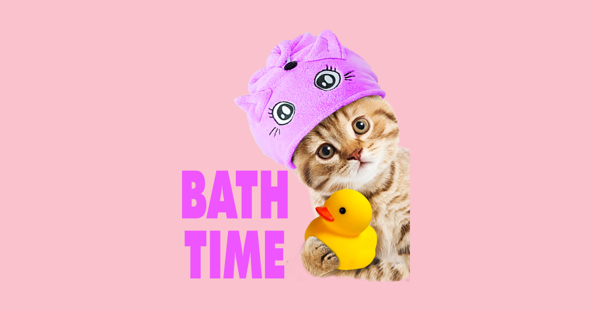 bath time - Cats Lover - T-Shirt | TeePublic