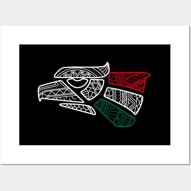 Mexico Flag Mexican Eagle Aztec Hecho En Mexico - Mexico Flag - Posters ...