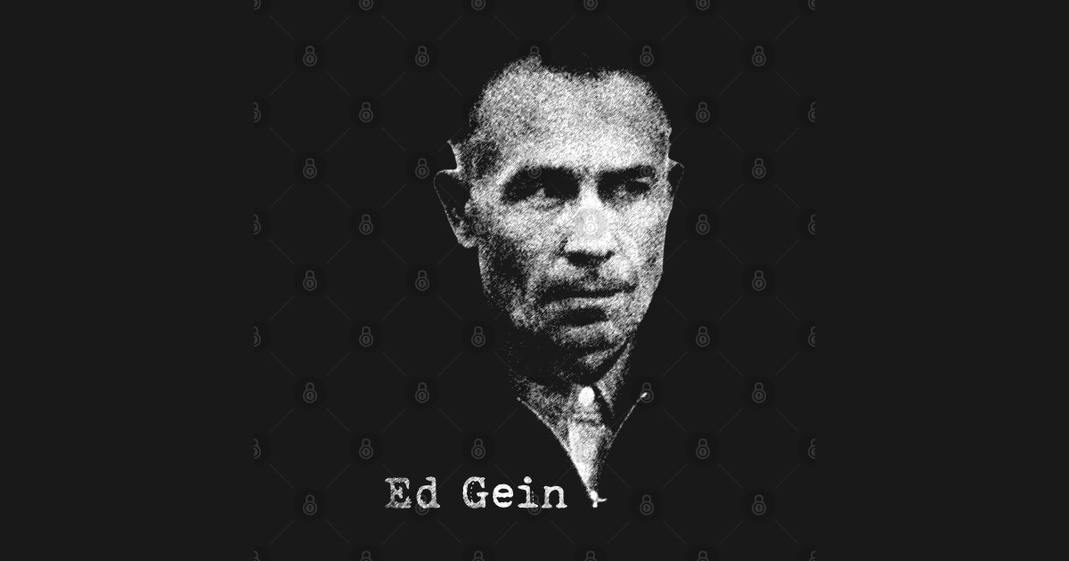 Ed Gein Portrait Retro - Ed Gein - T-Shirt | TeePublic