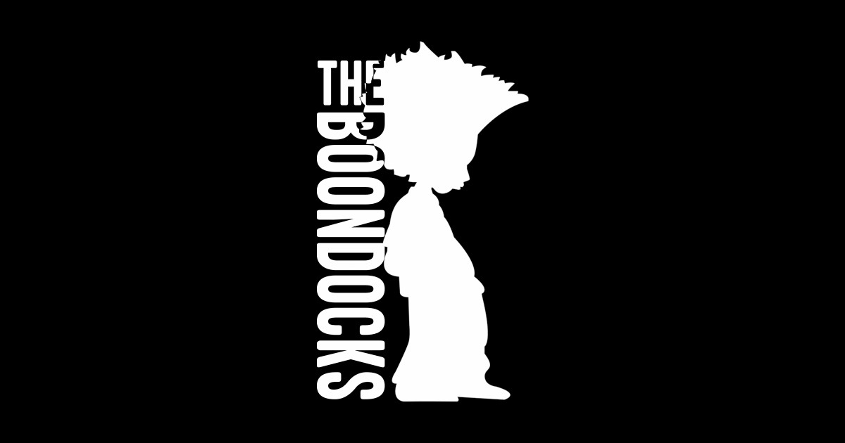 The Boondocks White Silhouette - The Boondocks - Sticker | TeePublic