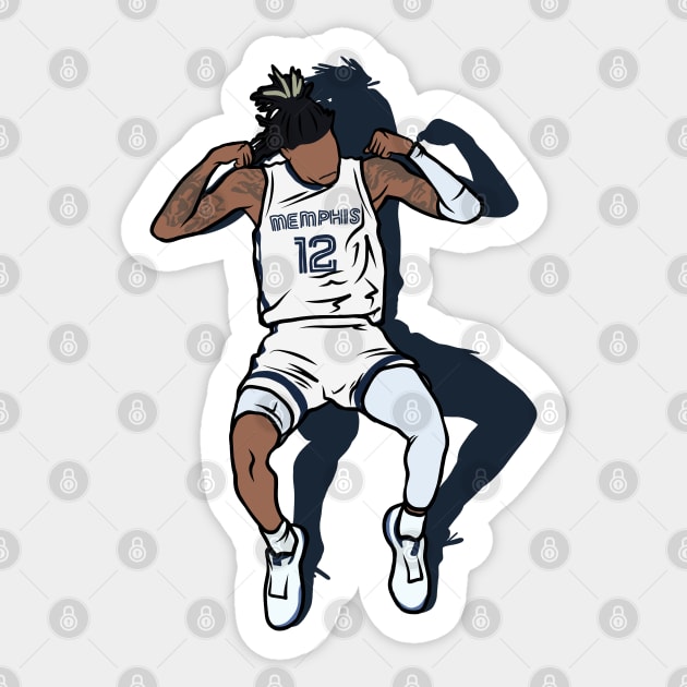 Ja Morant Flexing - Ja Morant - Sticker | TeePublic