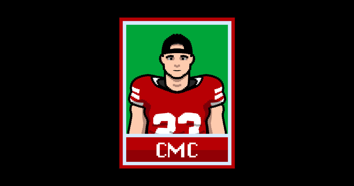 Cmc pixel - Christian Mccaffrey - Sticker | TeePublic