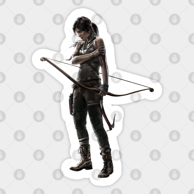LARA CROFT [TOMB RAIDER 2013] - Lara Croft - Sticker | TeePublic