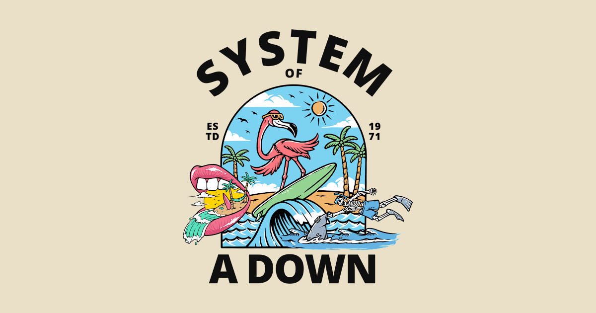 soad x summer front - System Of A Down - T-Shirt | TeePublic