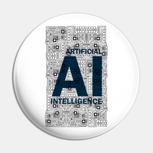 Artificial Intelligence Ai Circuit Boar Pins and Buttons for Sale ...