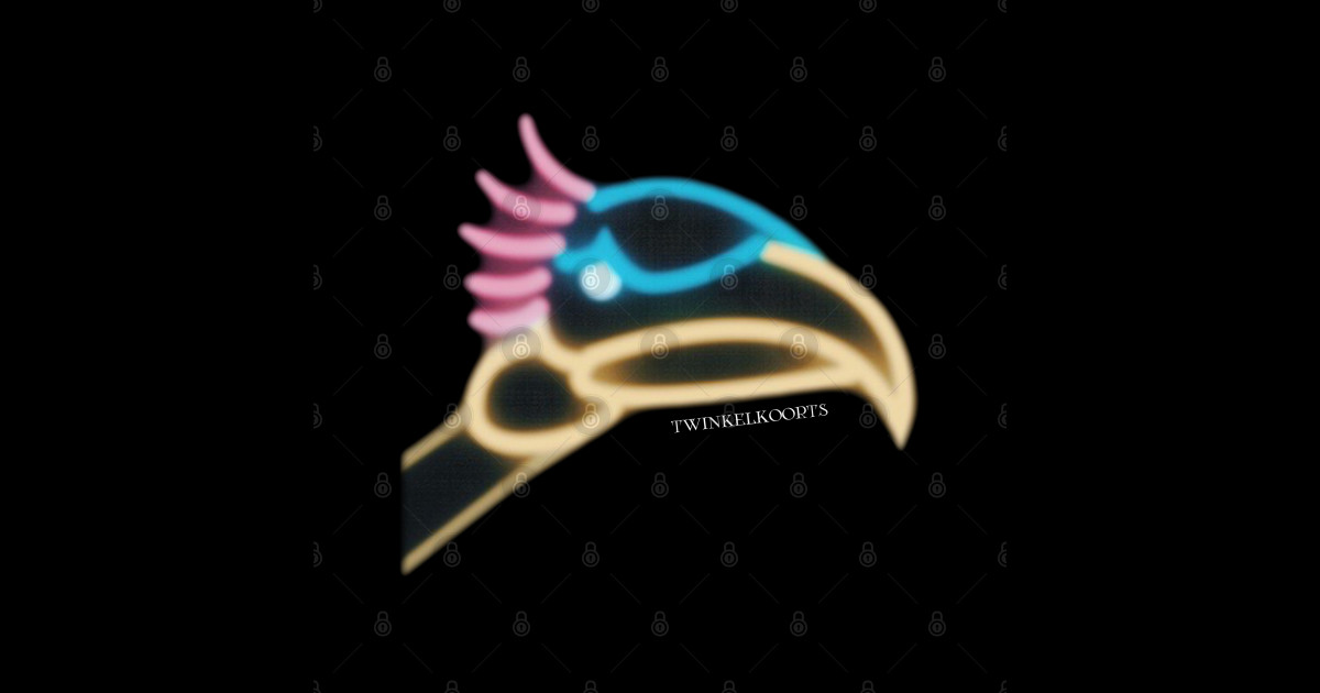 Vogel Rok Neon Art - Efteling - Sticker | TeePublic