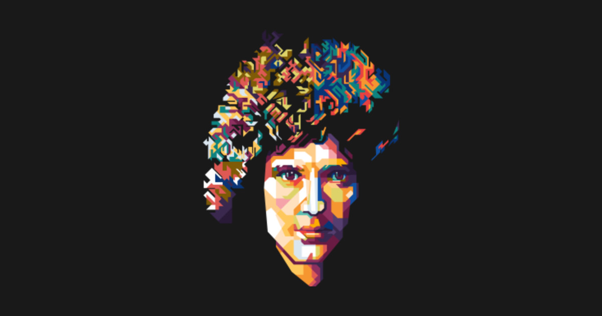 Brian May Queen WPAP Pop Art Style - Queen Band - T-Shirt | TeePublic