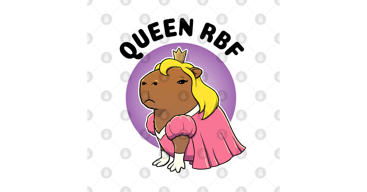 Queen RBF Capybara Princess - Rbf - T-Shirt | TeePublic