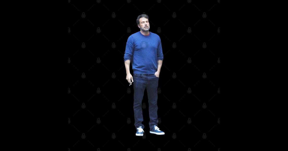 Ben Affleck Smoking Meme - Ben Affleck - Sticker | TeePublic