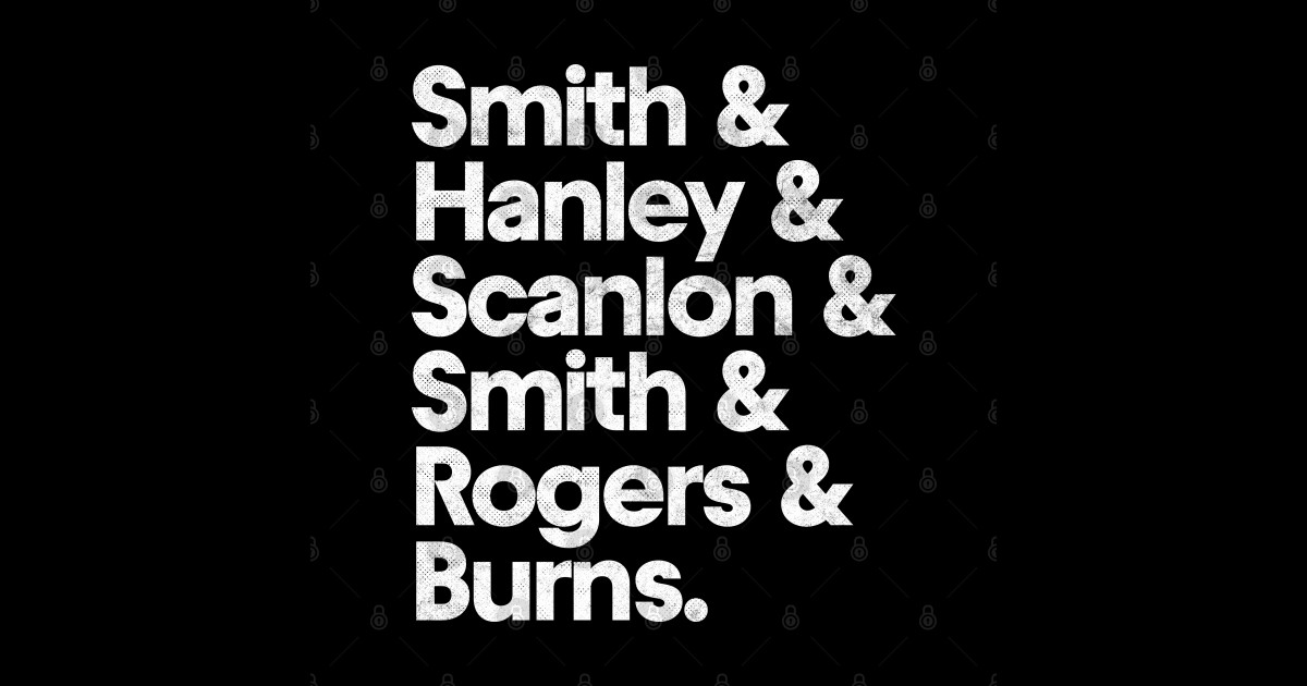 Classic The Fall Line-Up Names List Design - The Fall - Posters and Art ...