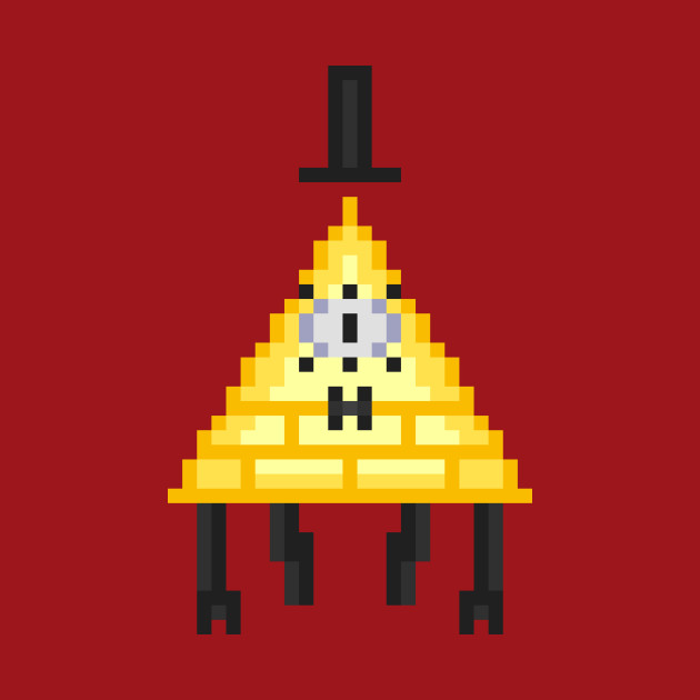 Pixel Bill Cypher - Gravity Falls - Kids T-Shirt | TeePublic