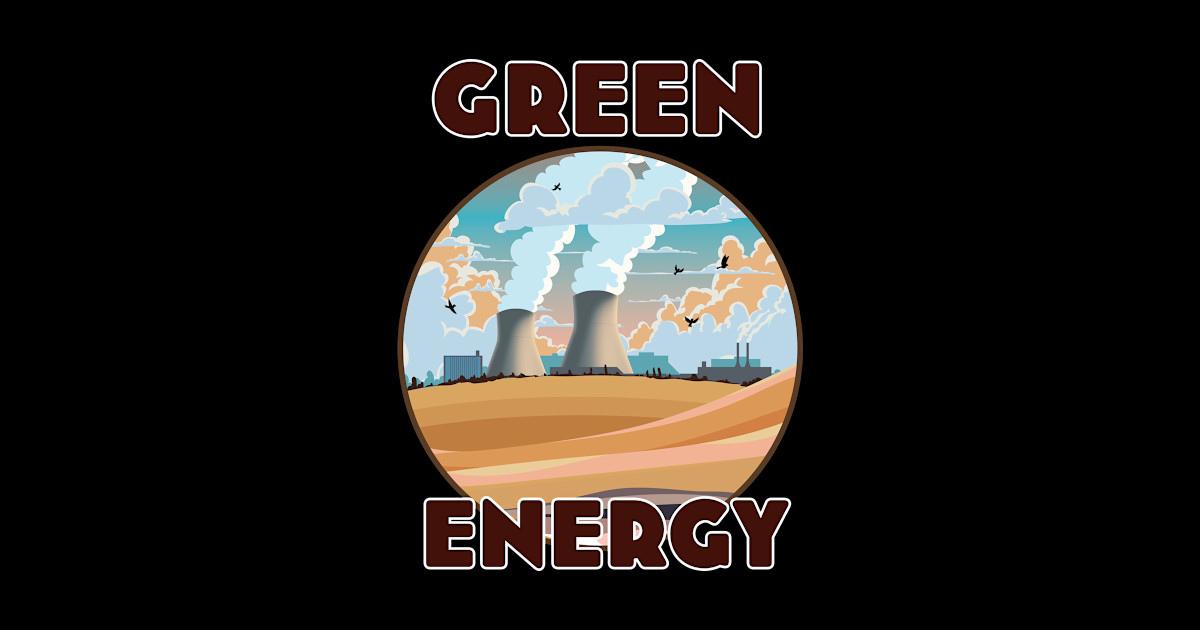 Green Energy Logo - Green Energy Logo - Sticker | TeePublic