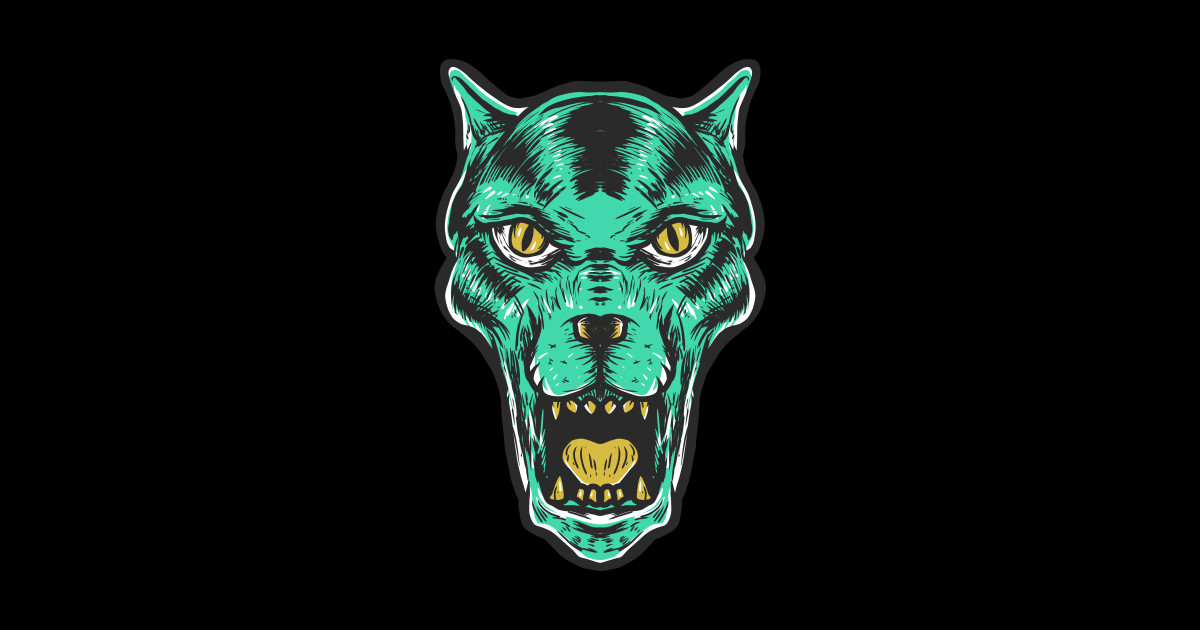 Angry dog - Dog - Sticker | TeePublic