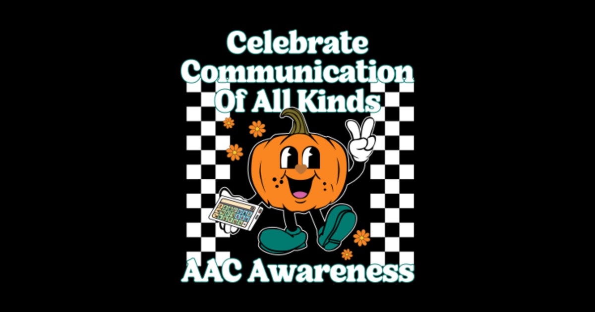 Celebrate Communication Of All Kinds AAC Awareness Pumpkin - Celebrate ...