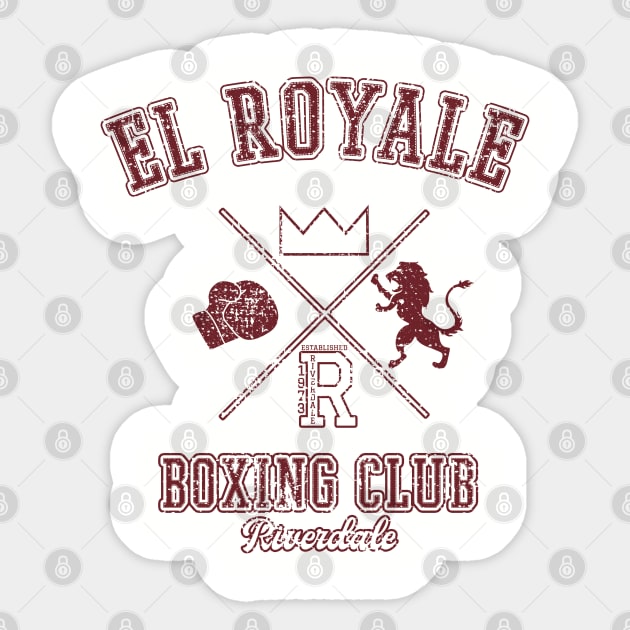 El Royale Boxing - Riverdale - Sticker | TeePublic