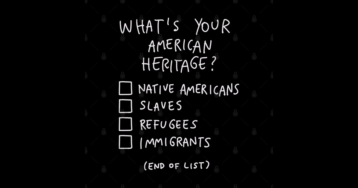 Whats Your American Heritage - Bipoc - Sticker | TeePublic