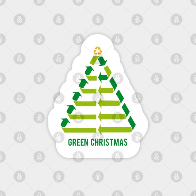 Christmas tree with recycling signs, recycle symbol - Christmas ...