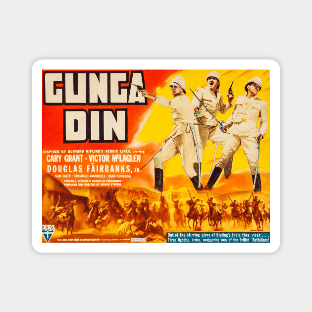 Gunga Din Movie Poster - Gunga Din - Magnet | TeePublic