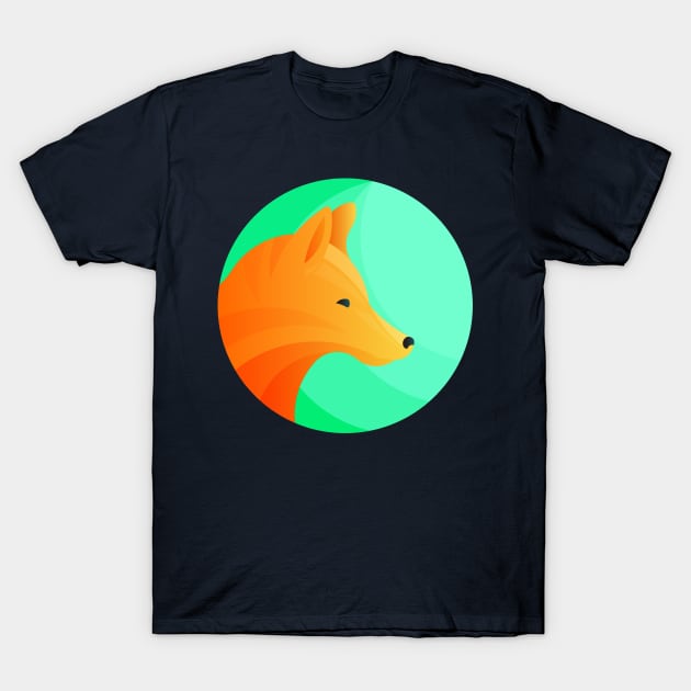 Colorful, Abstract, High Quality Fox Design - Fox - T-Shirt | TeePublic