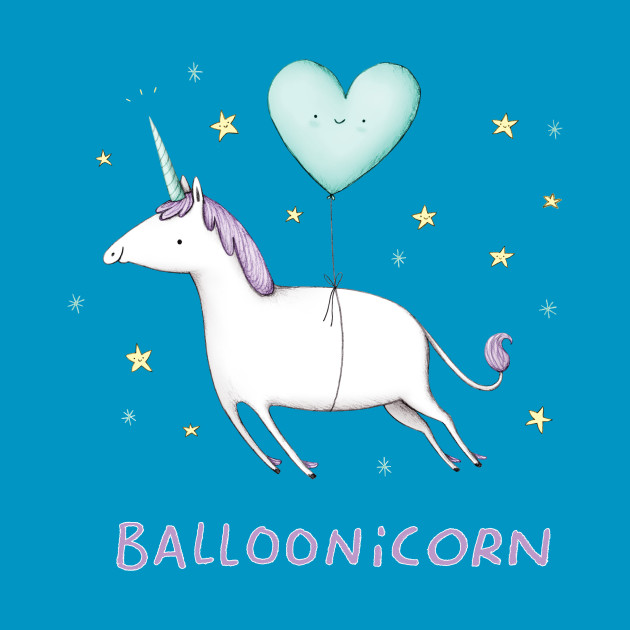 Balloonicorn - Unicorn - T-Shirt | TeePublic