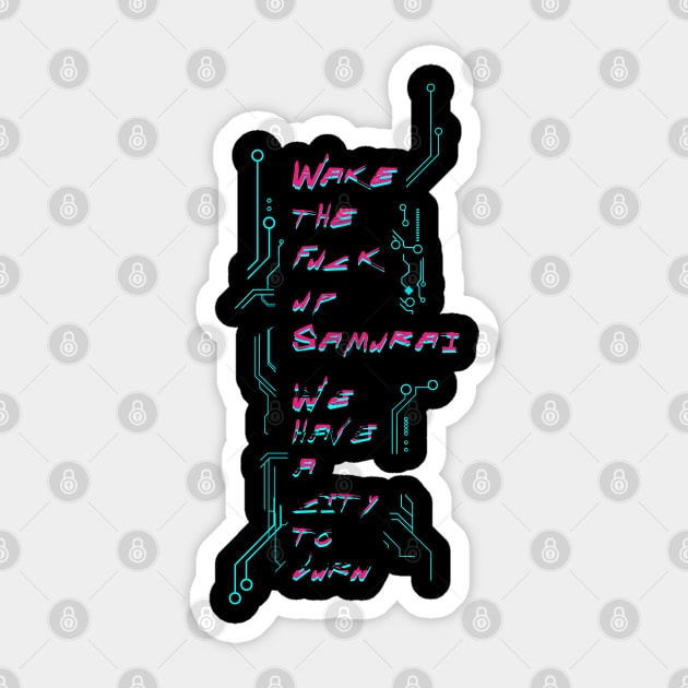 Cyberpunk 2077 | Samurai - Cyberpunk 2077 - Sticker | TeePublic