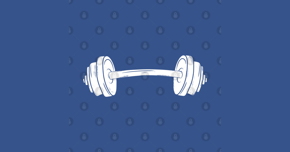 Rustic Strength Distressed Barbell Fitness Artwork - Distressed Barbell ...