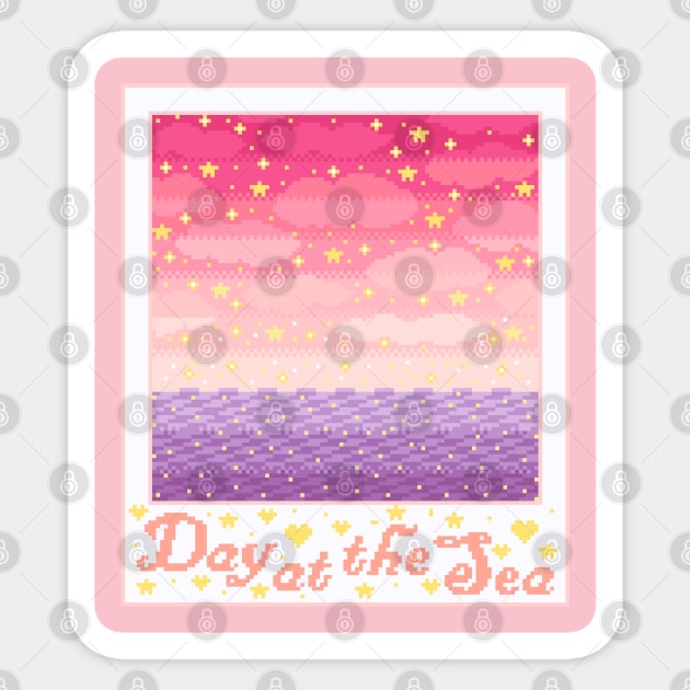 Aesthetic Polaroid Pixel Art - Pixel Art - Sticker | TeePublic