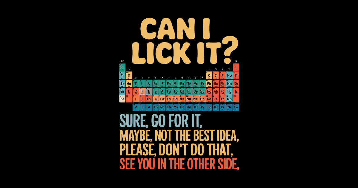 Can I Lick It 100 days of School Periodic Table - Can I Lick It 100 ...