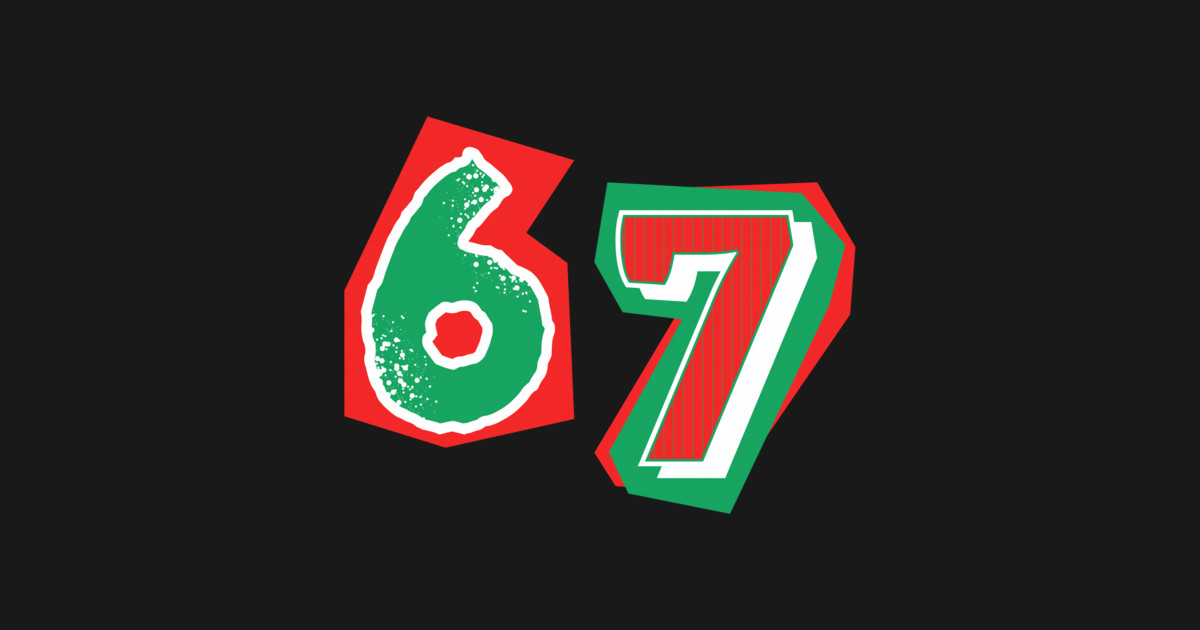 Christmas Meme 67 Ransom Letter Print Cutout Number 6 7 - Christmas ...