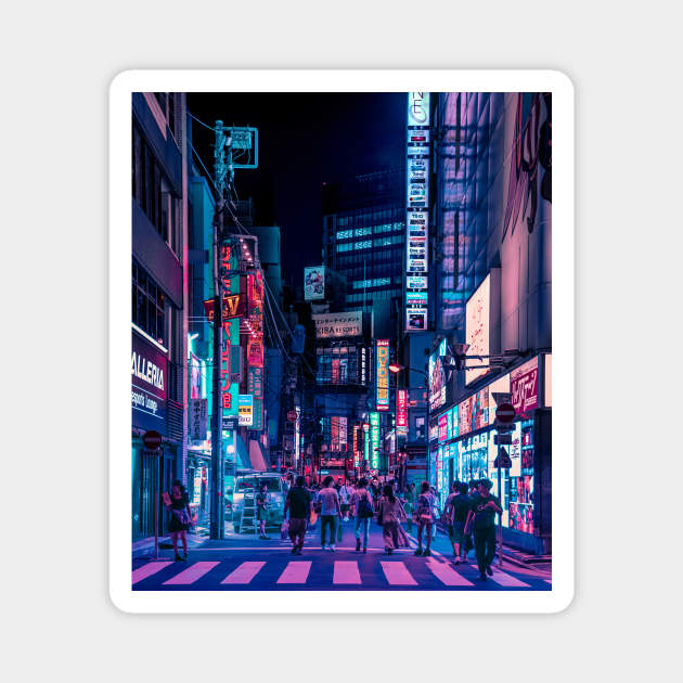 Daydreaming of Tokyo - Tokyo Street - Magnet | TeePublic