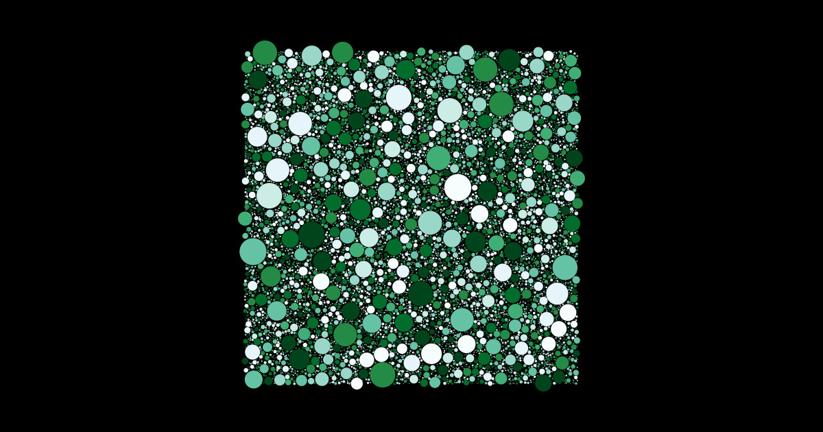 Circle Packing 208 - Processing - Sticker | TeePublic