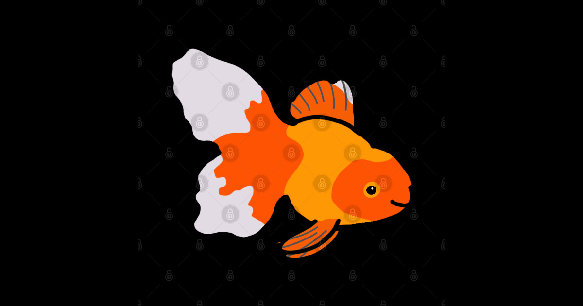Oranda Goldfish - Gold Fish - Sticker | TeePublic
