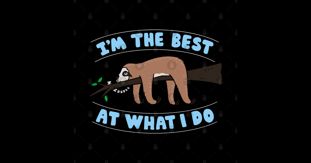 Lazy Sloth Procrastination Quote - Funny - Tapestry | TeePublic