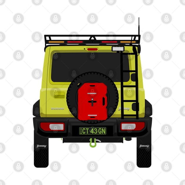 4x4 jimny new version 2019 green Custom REAR - Suzuki Jimny - T-Shirt ...