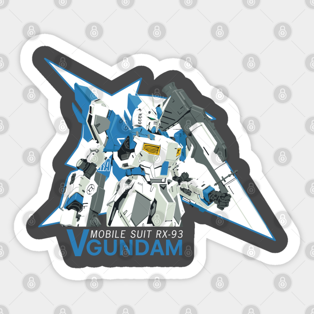 GUNDAM RX-93 - Gundam - Sticker | TeePublic