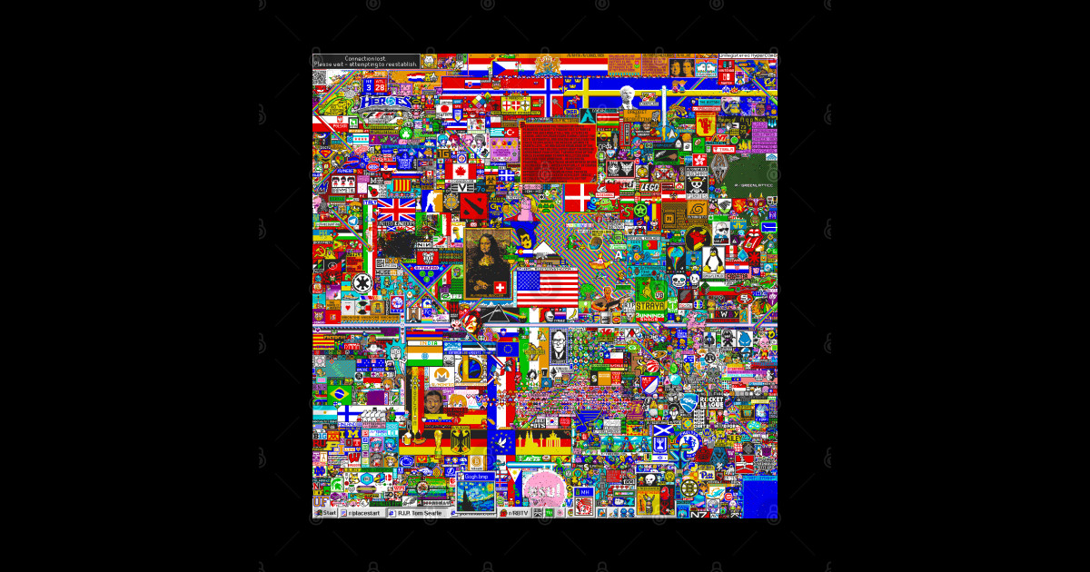 r/Place Map 8k - Reddit - Posters and Art Prints | TeePublic