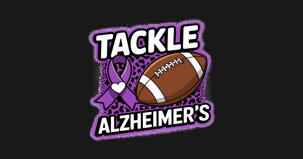 End Alz Alzheimers Awareness Purple Ribbon Tackle Alzheimers - End Alz ...