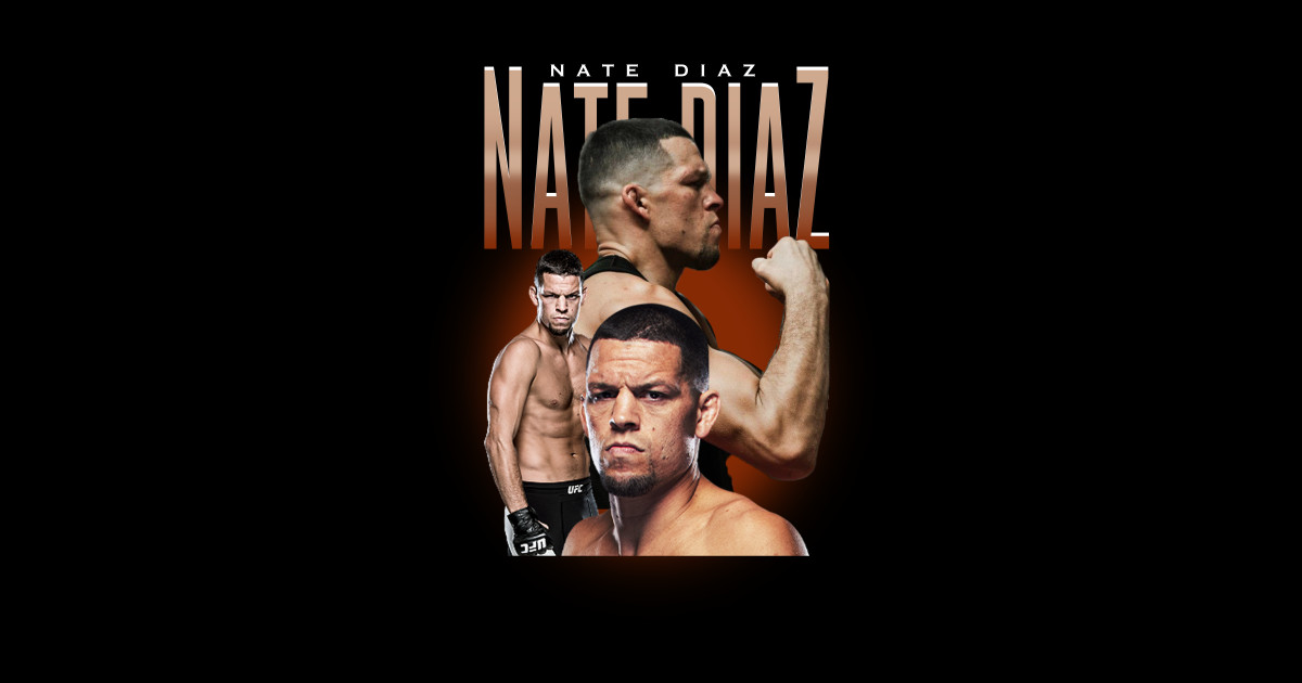 nate diaz vintage style - Nate Diaz - Sticker | TeePublic